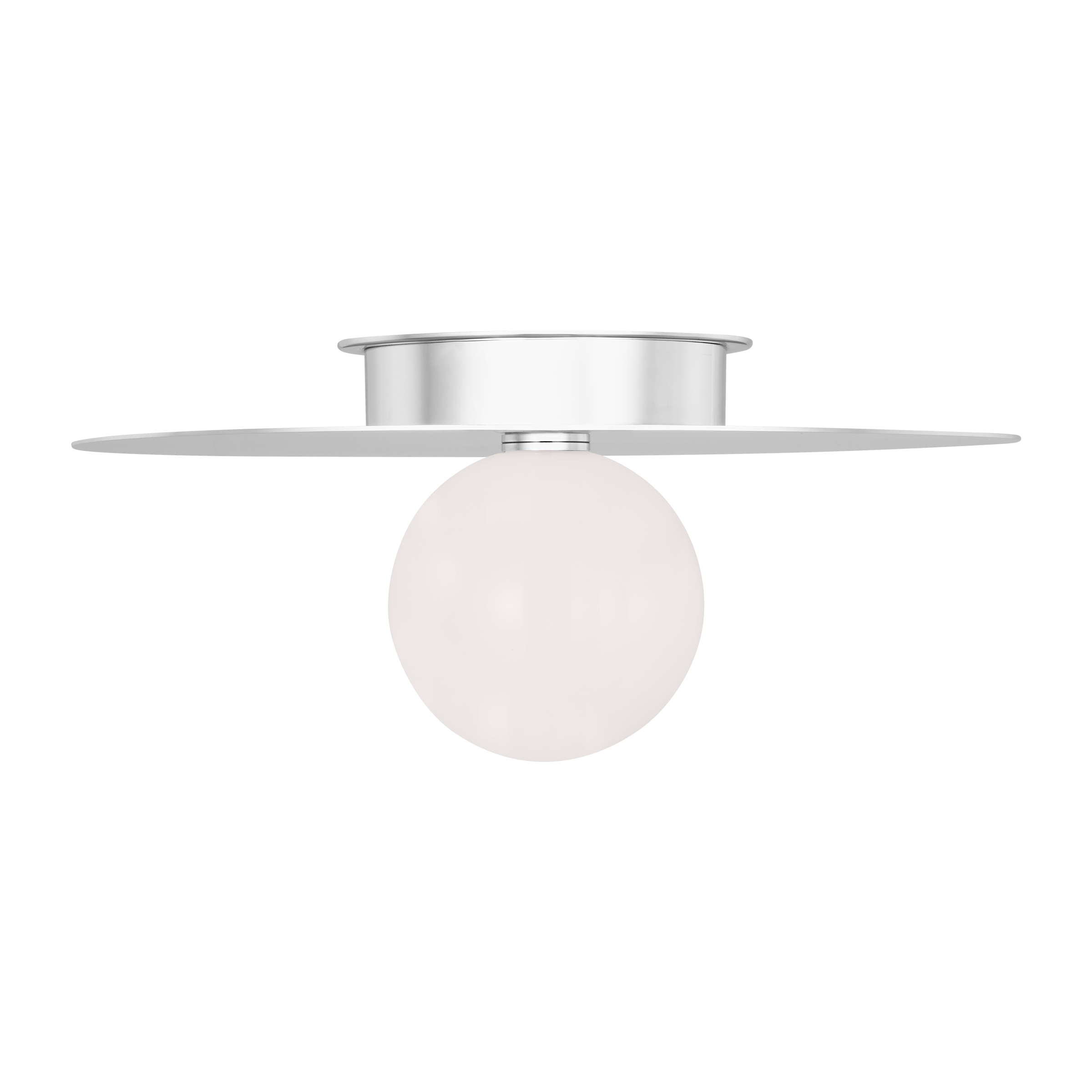 Nodes contemporary 1-light indoor dimmable large flush mount ceiling ...